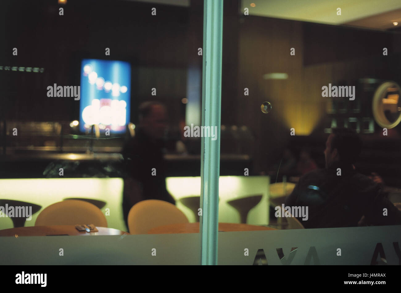 Ireland, Dublin, centre, window, view, restaurant, guests, detail ...
