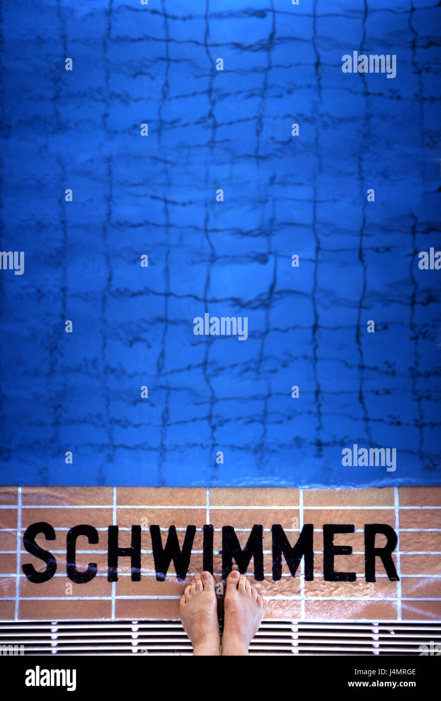 Swimming-pool, cymbal margin, float, detail, feet bath, water, leisure ...