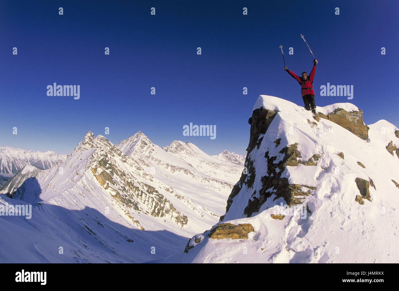 Canada, British Columbia, Rogers Pass, Ursus major Mountain, summit ...