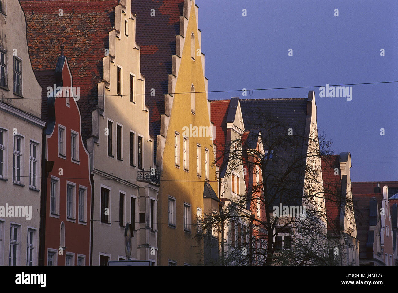 Germany, Upper Bavaria, Ingolstadt, Old Town, residential houses ...