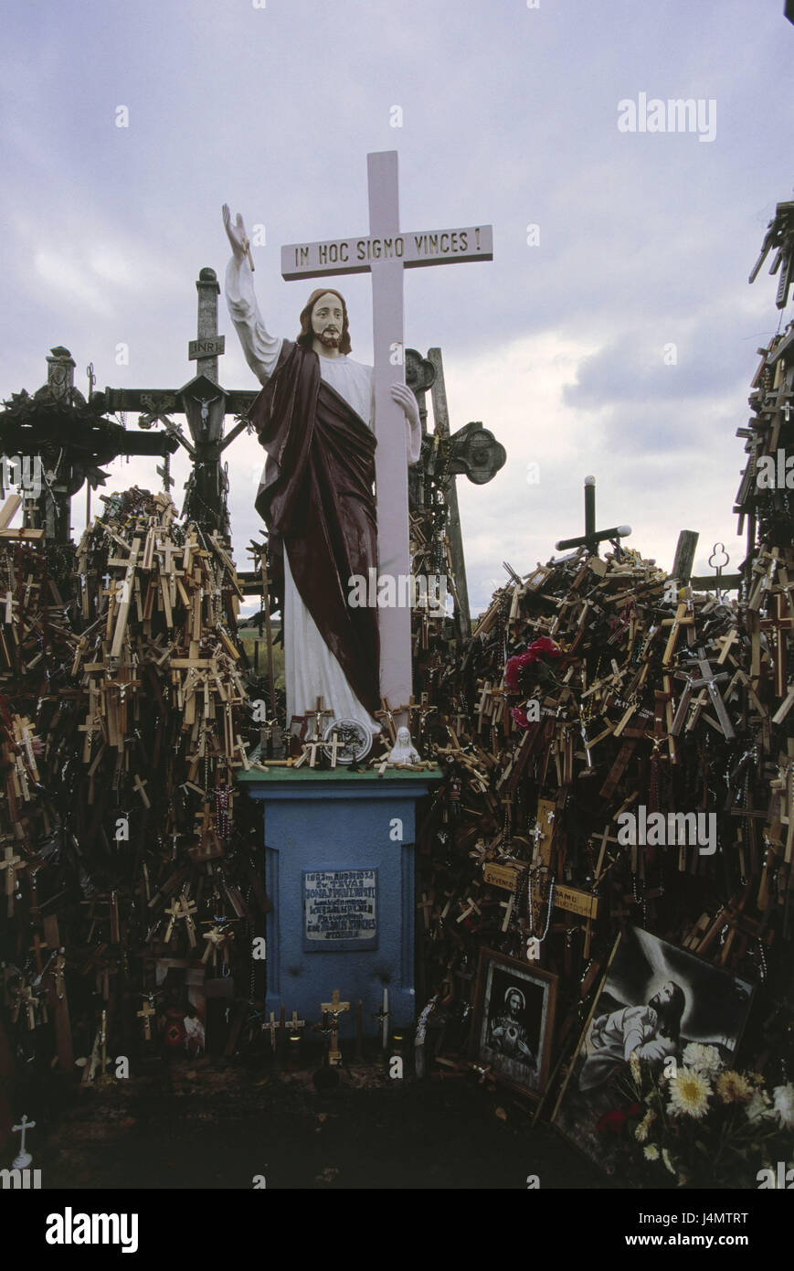 Pilgrims crosses hi-res stock photography and images - Alamy