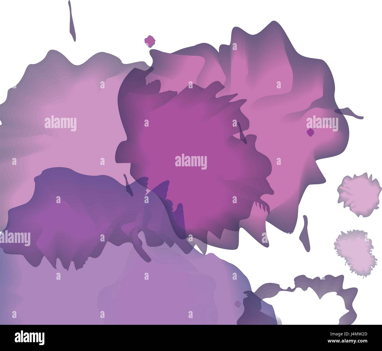 watercolor abstract stain with splashes modern creative Stock Vector ...
