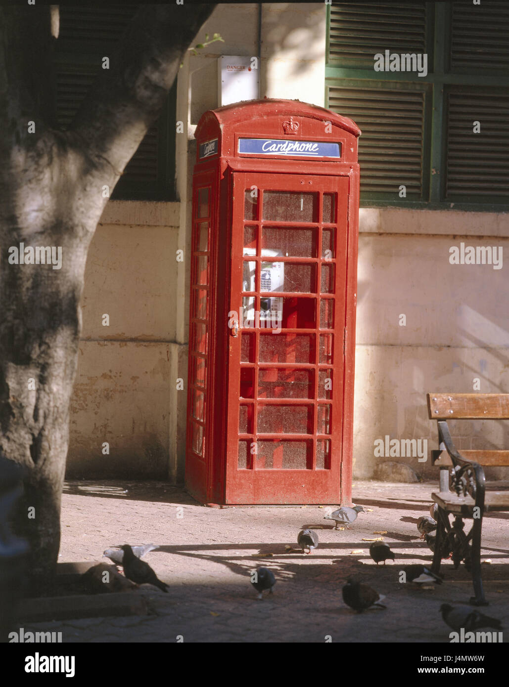 Island Malta, La Valetta, telephone box, in British island state ...