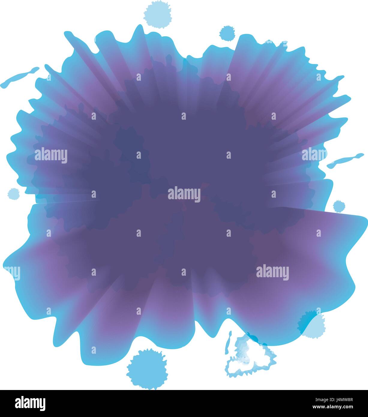watercolor abstract stain with splashes modern creative Stock Vector ...