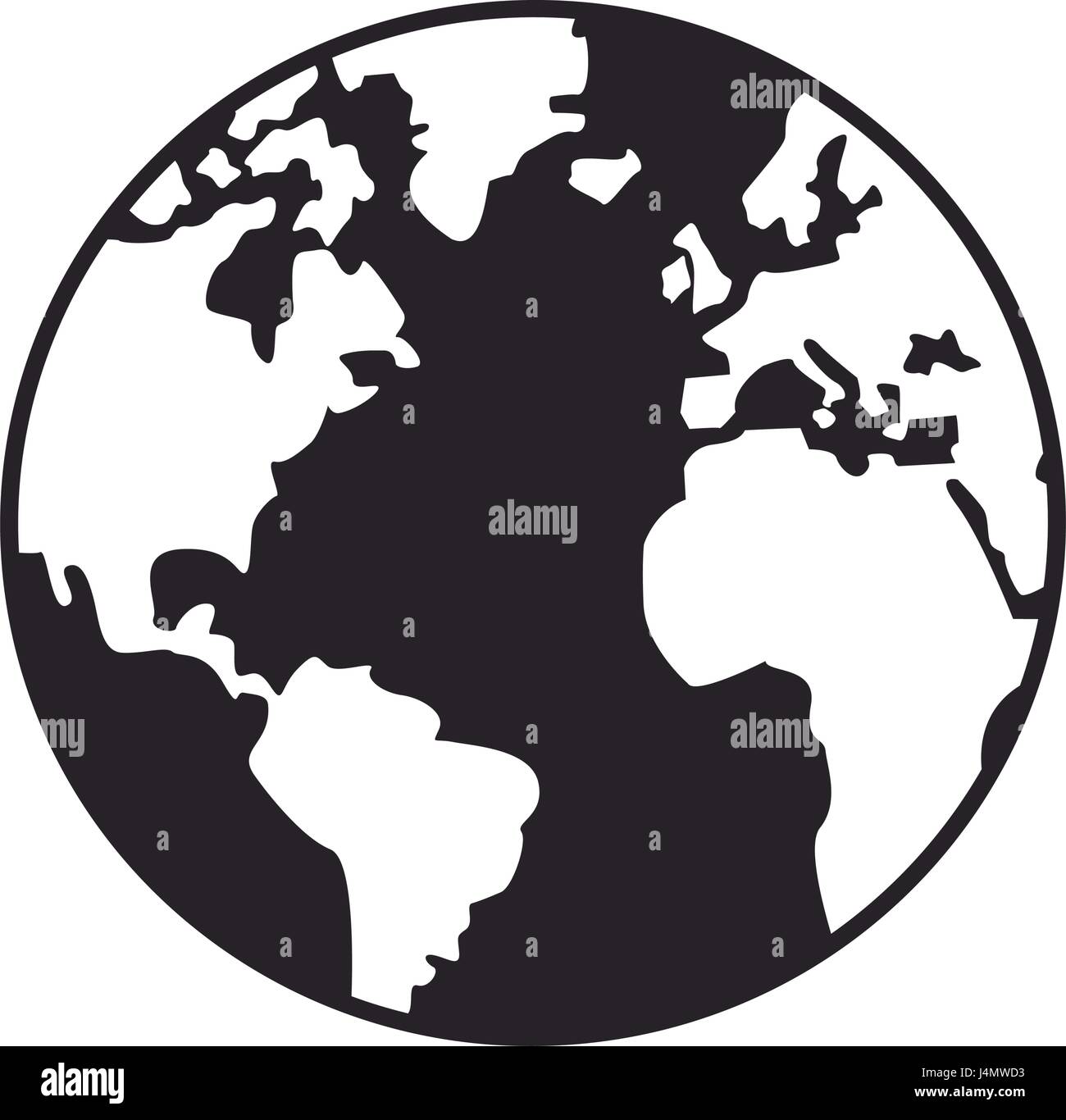 world map earth globes cartography continents Stock Vector Image & Art ...