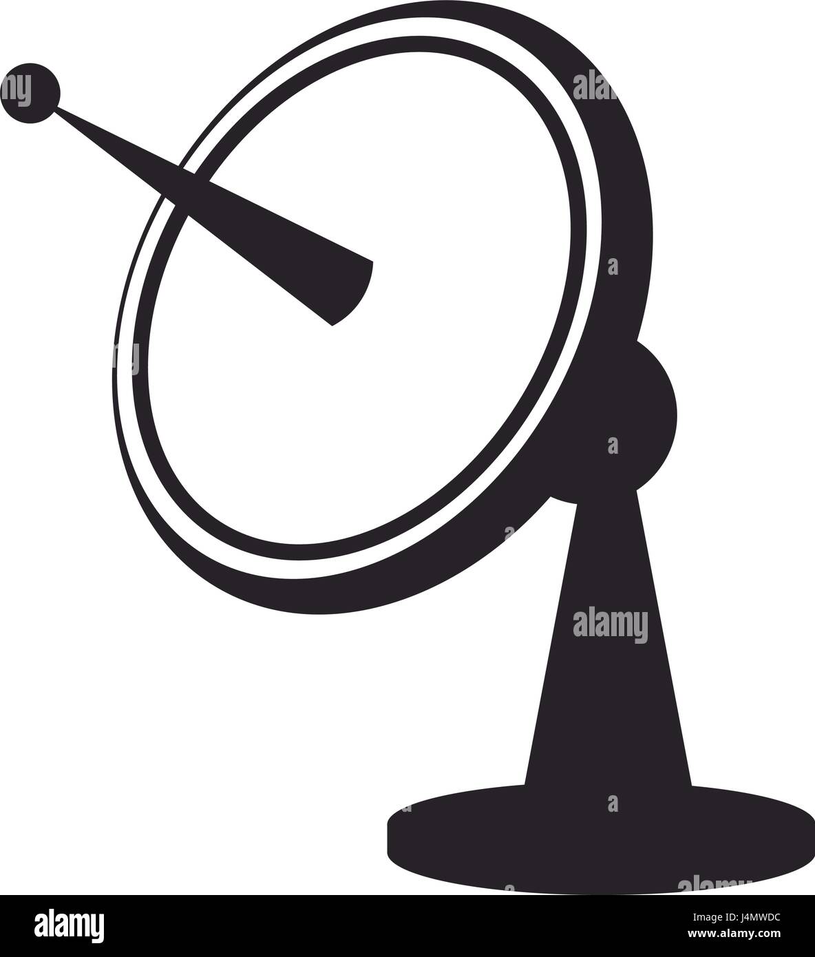 satellite dish communication technology network Stock Vector Image ...