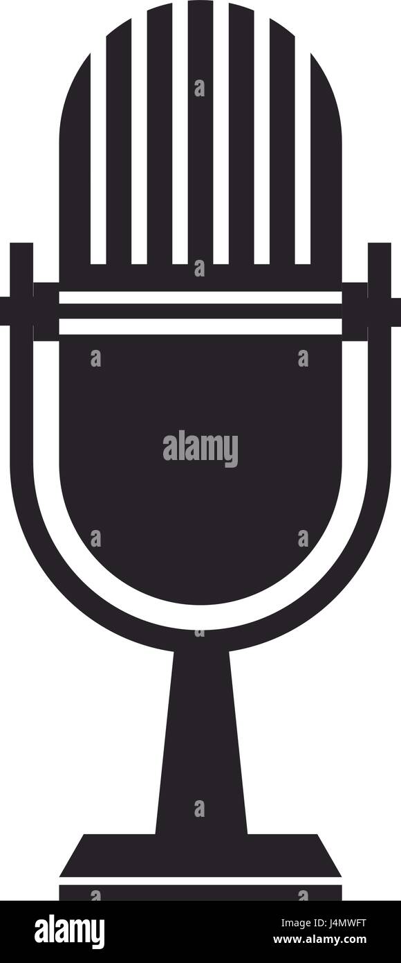 Rock singer microphone vintage Stock Vector Images - Alamy