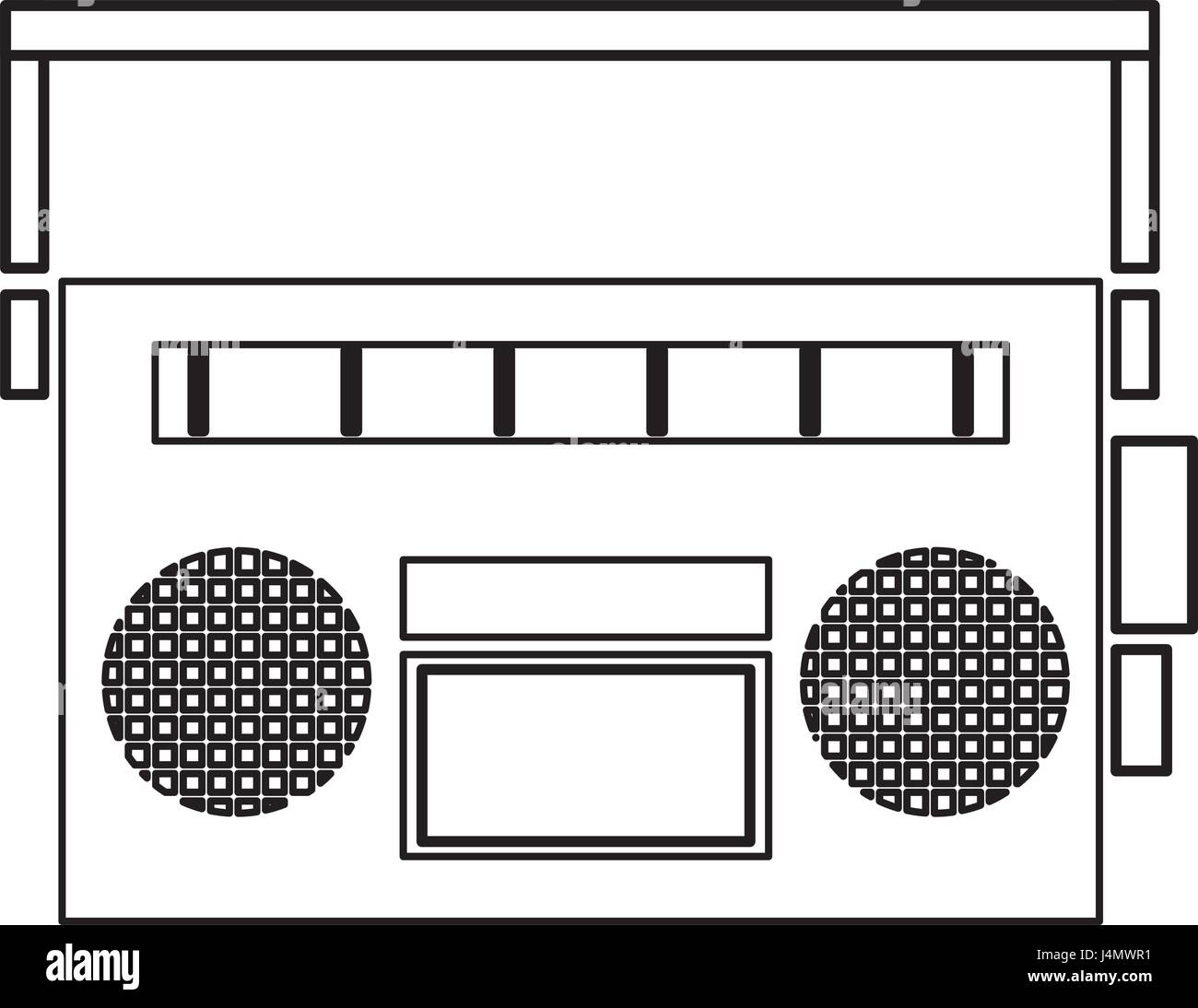 Vintage record player 70s Stock Vector Images - Alamy