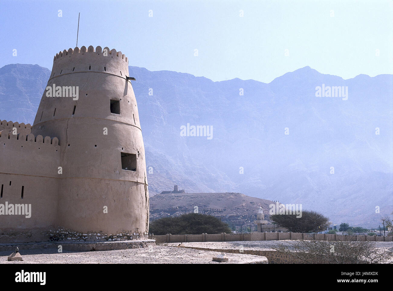 Oman, Musandam peninsula, Bukha, fort front East, the Near East, the ...