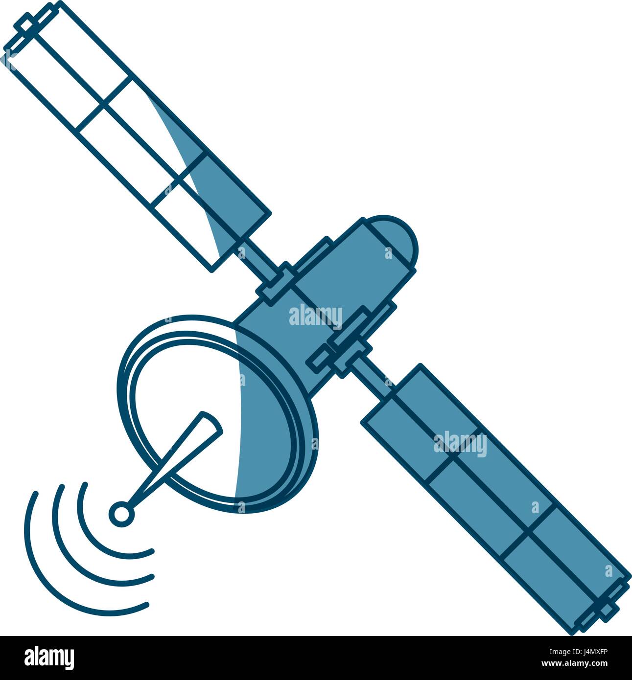 satellite communication connection wave global icon Stock Vector Image ...