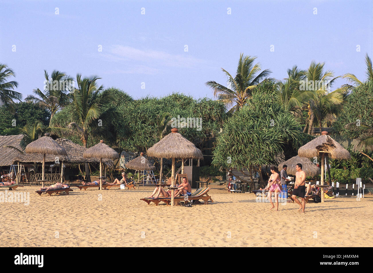 Sri Lanka, southwest coast, beach, tourist South Asia, island, island ...