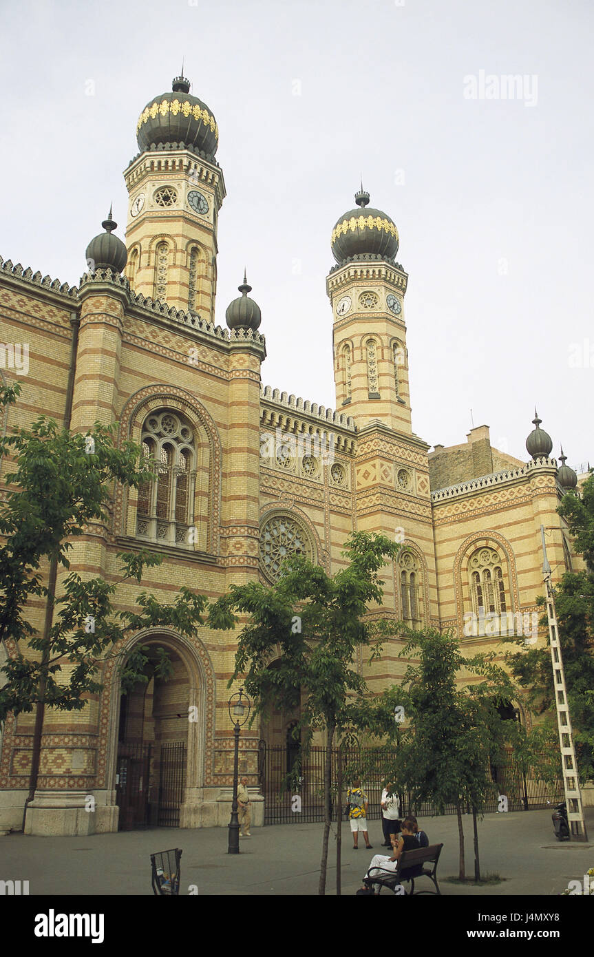 Hungary, Budapest, synagogue, input, fence, tourist Europe ...