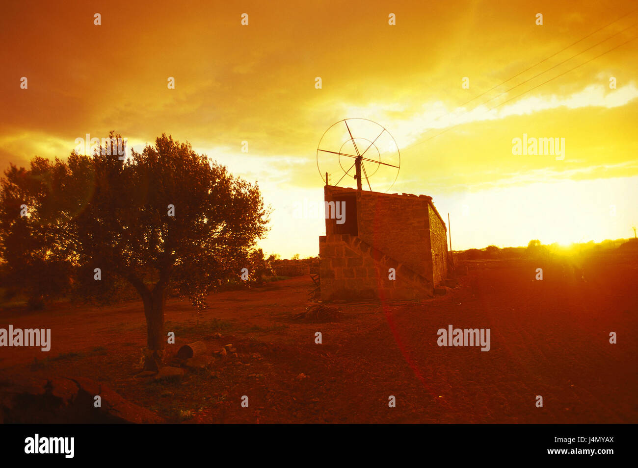 Spain, Majorca, Ses Salines, structure, water pump, the Balearic ...