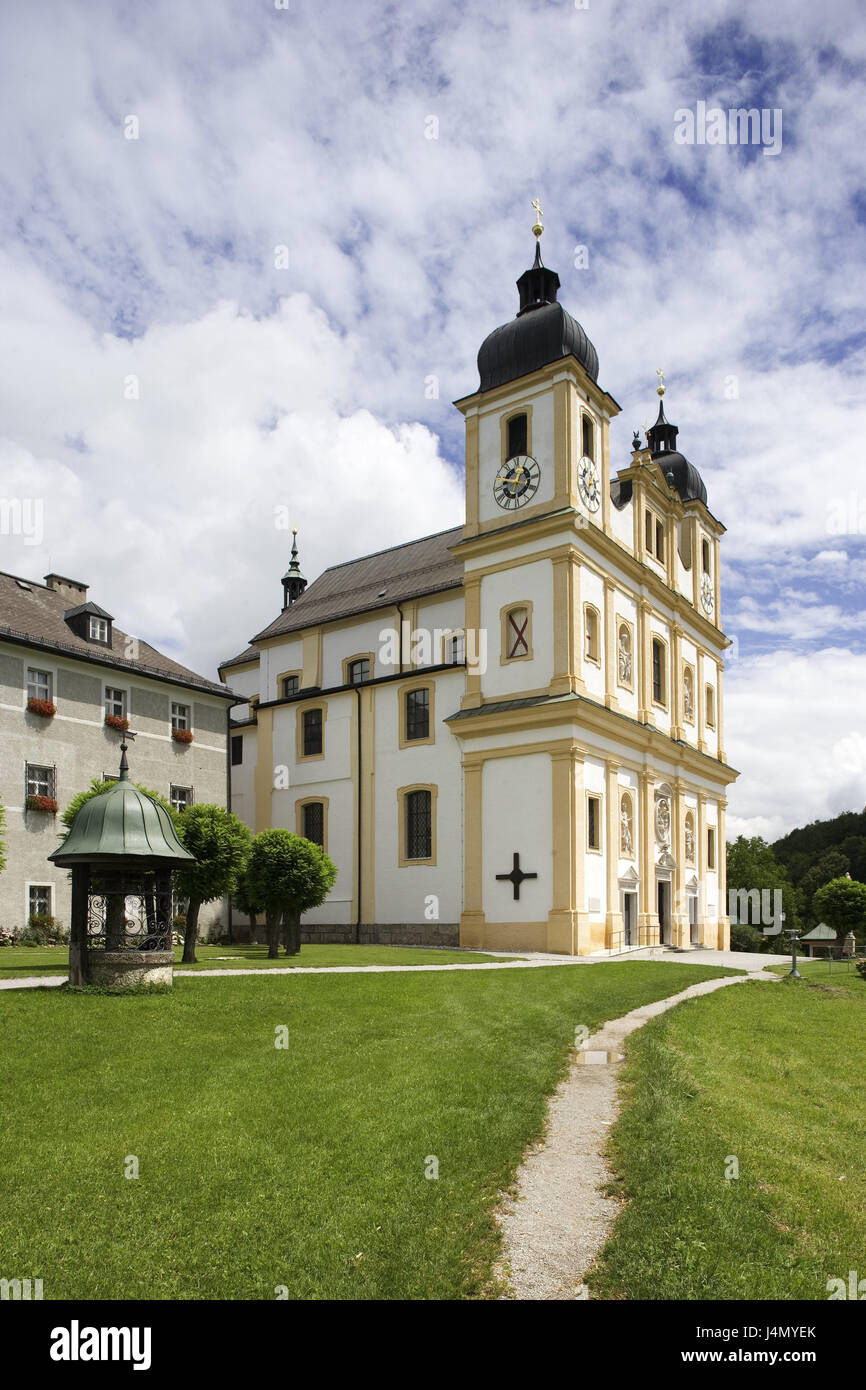 Austria, Salzburg country, level region, Maria Plain, pilgrimage church ...