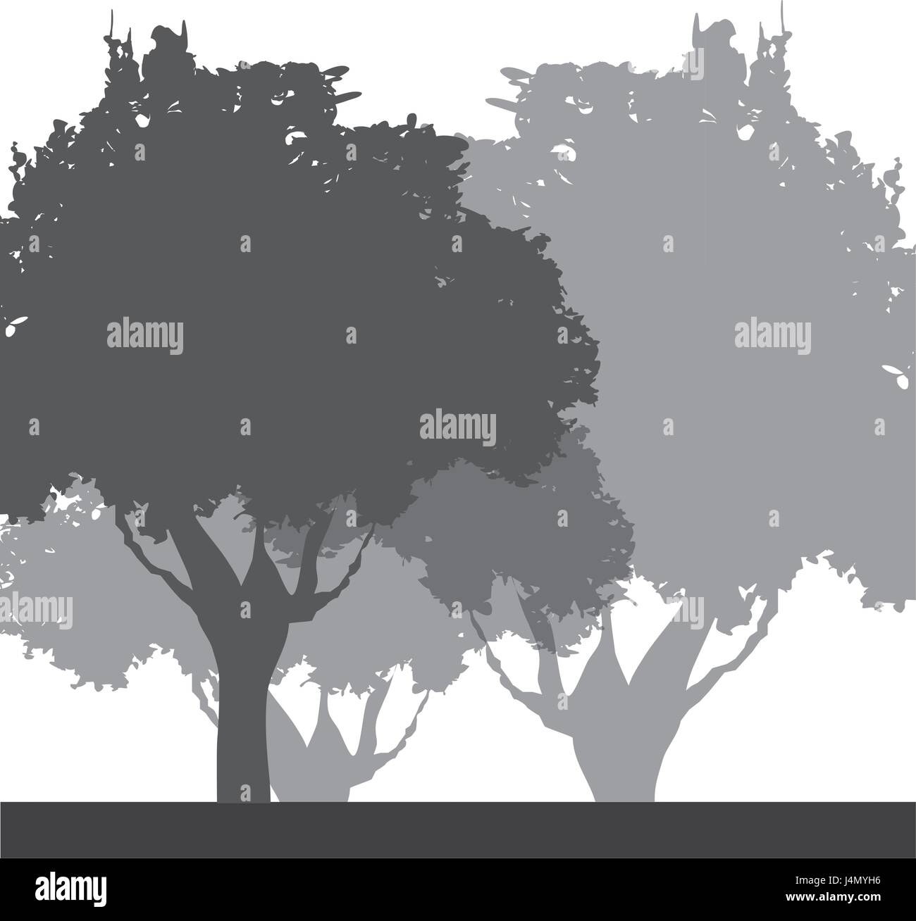 Serene foliage Stock Vector Images - Alamy