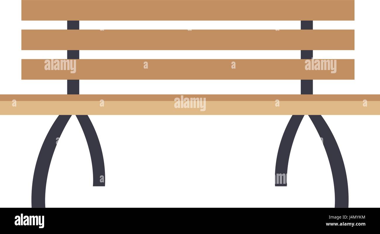 lonely brench furniture wooden image Stock Vector Image & Art - Alamy