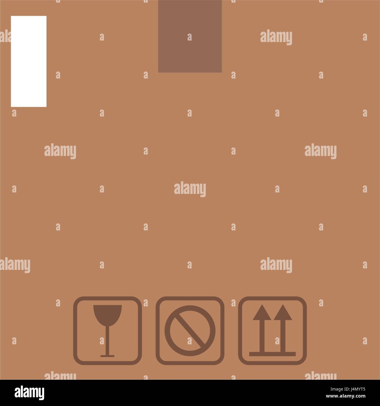 cardboard box carton delivery packaging Stock Vector Image & Art - Alamy