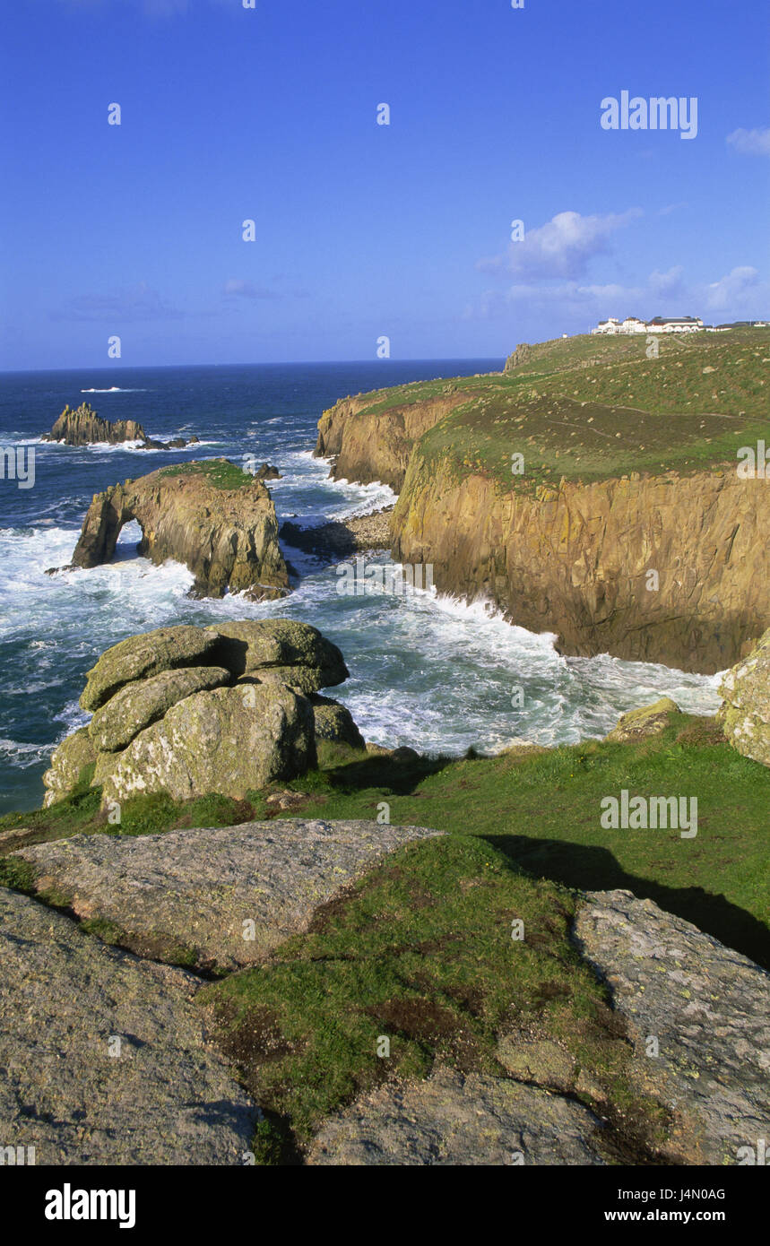 Great Britain, England, Cornwall, country, coastal scenery Stock Photo ...