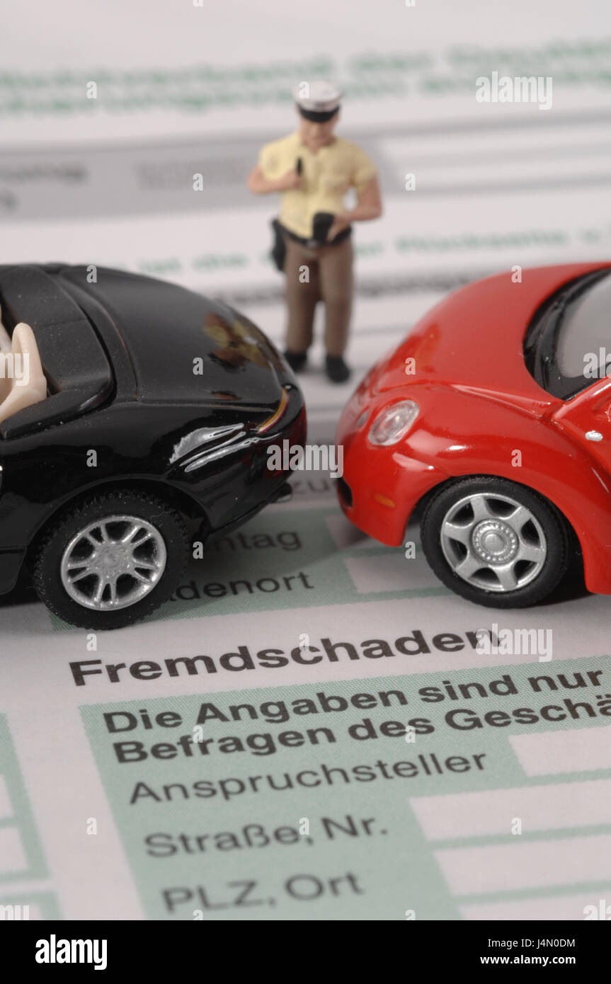 Traffic accident, damage protocol, character, policeman, icon, accident ...