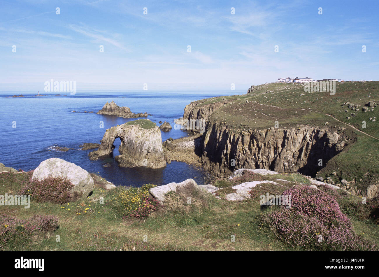 Great Britain, England, Cornwall, Land's, coastal scenery, coast, bile ...