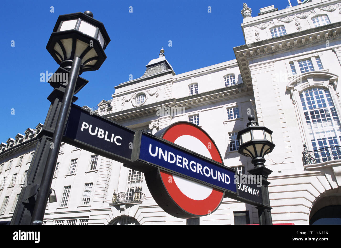 Great Britain, England, London, sign, underground, capital, houses ...