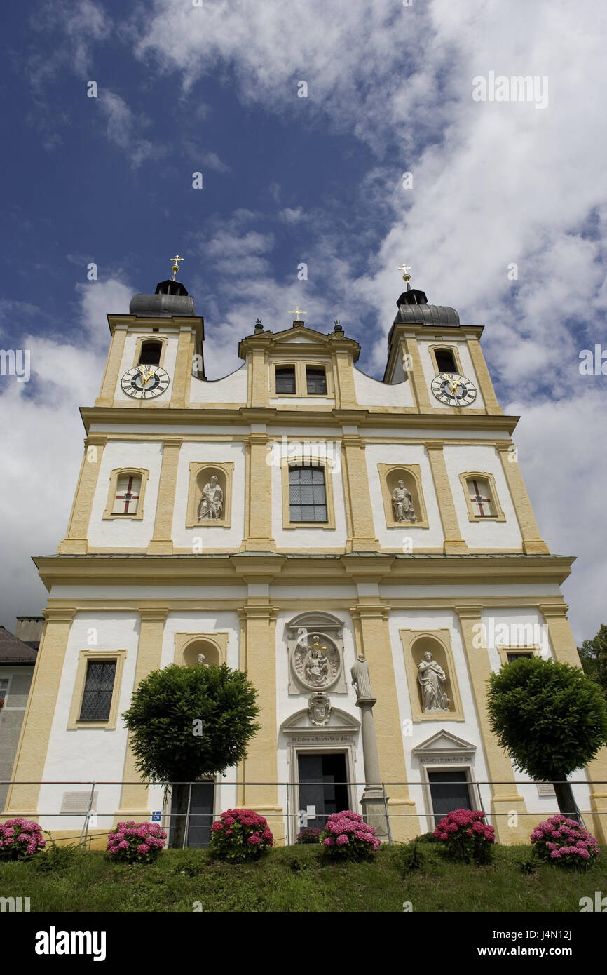 Austria, Salzburg country, level region, Maria Plain, pilgrimage church ...
