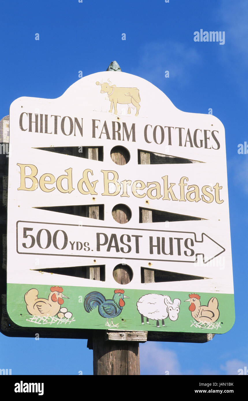 Great Britain, England, Isle of Wight, sign, signpost, the English ...