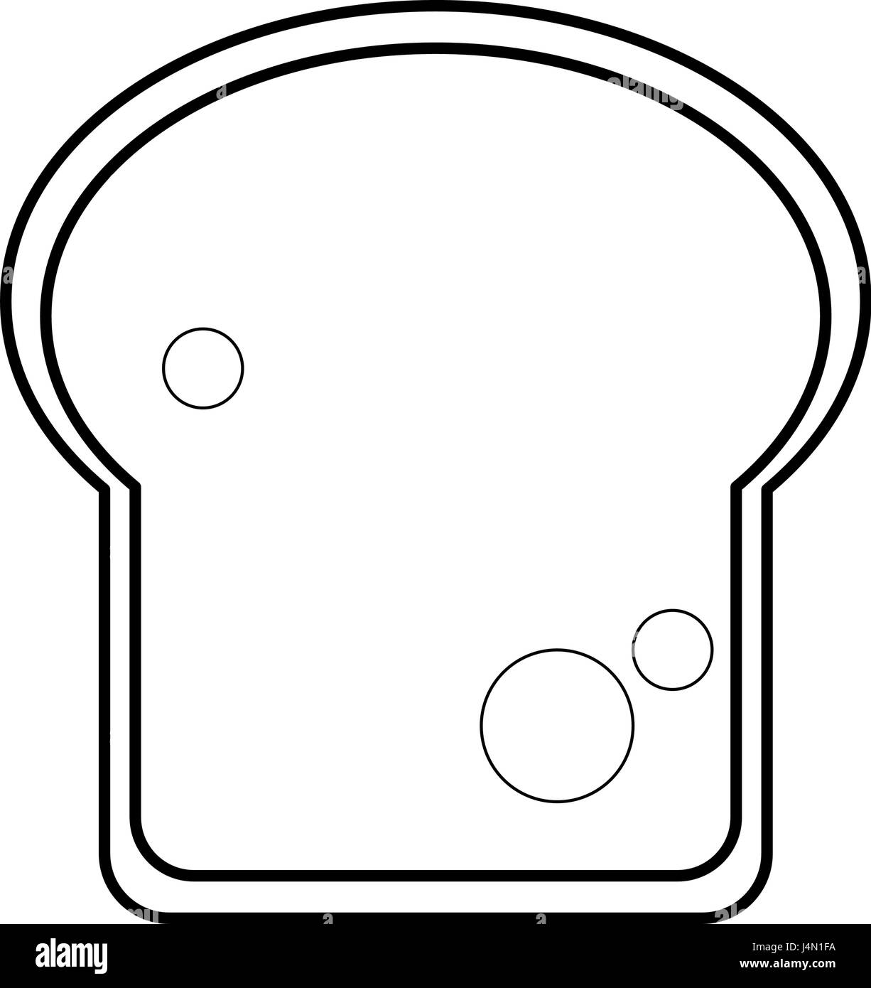 Bread slice icon Black and White Stock Photos & Images - Alamy