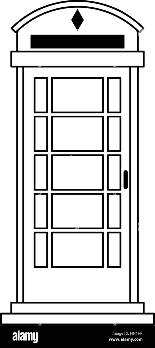 Historical phone booth Stock Vector Images - Alamy