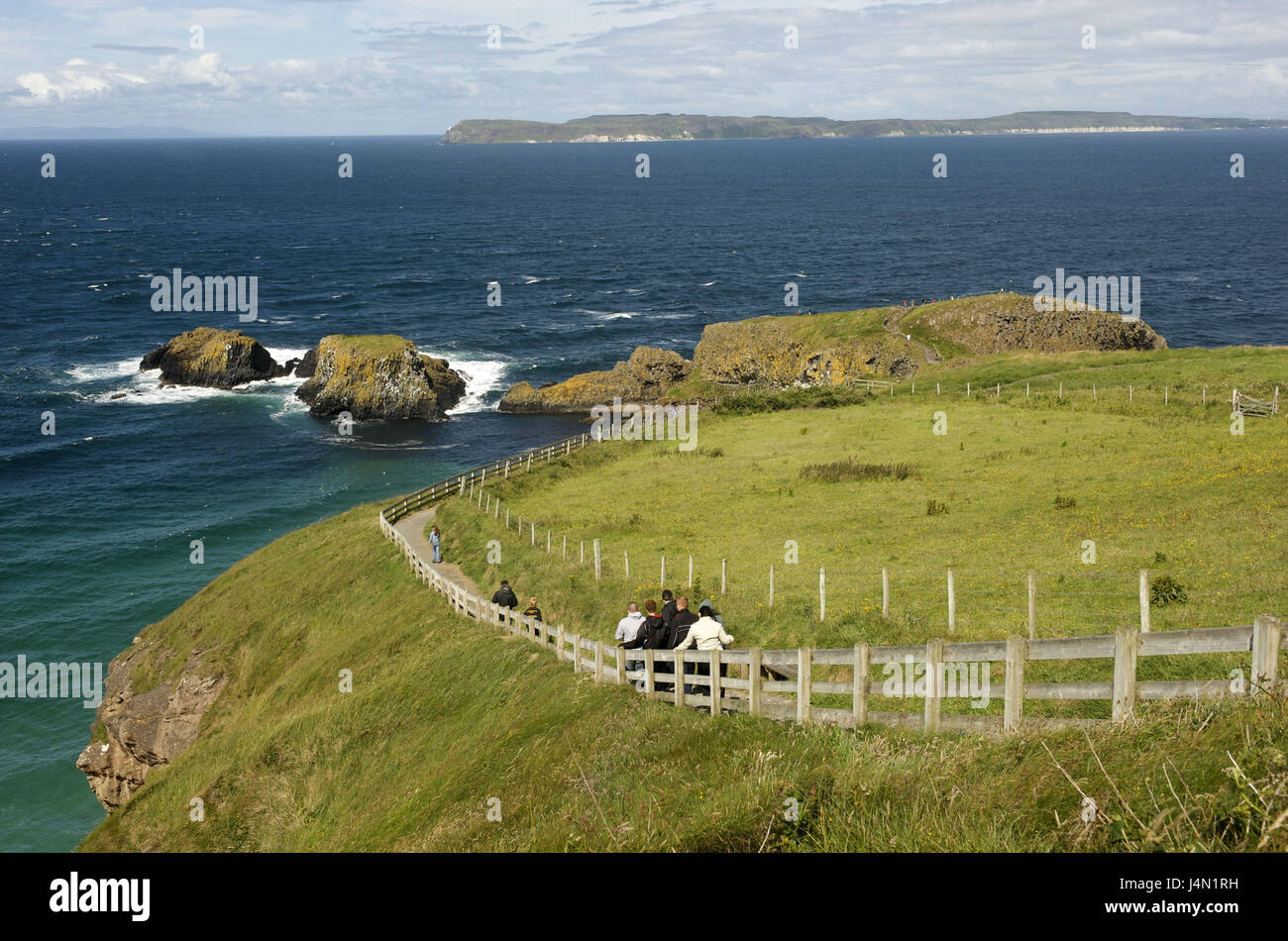 Northern Ireland, Ulster, Derry County, Antrim Coast, coastal scenery ...