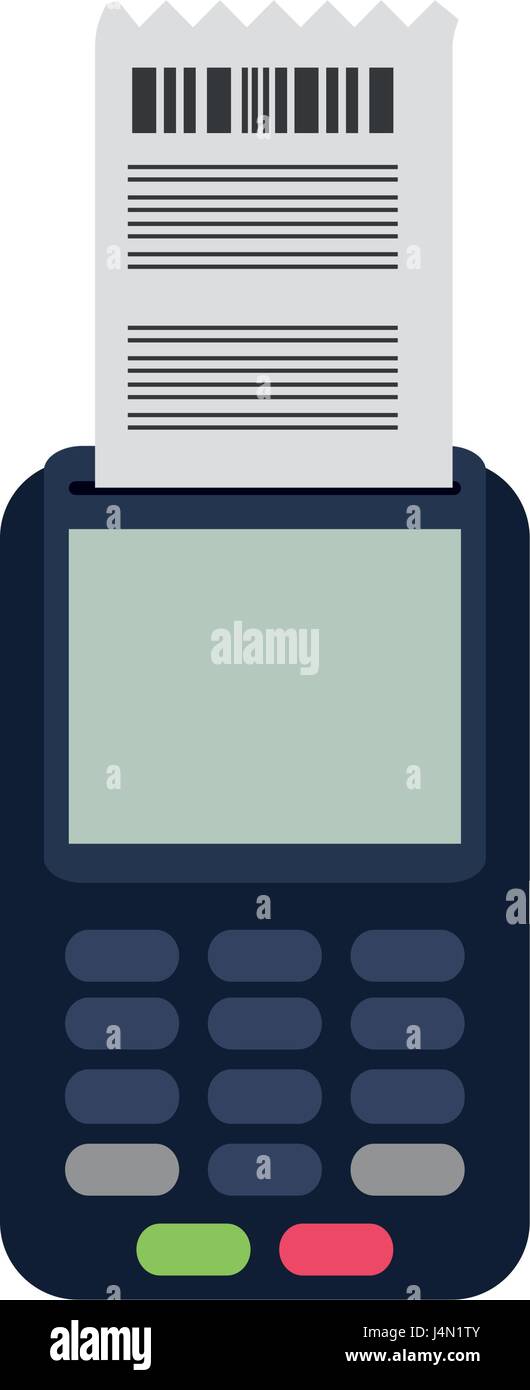 dataphone with invoice icon image Stock Vector Image & Art - Alamy