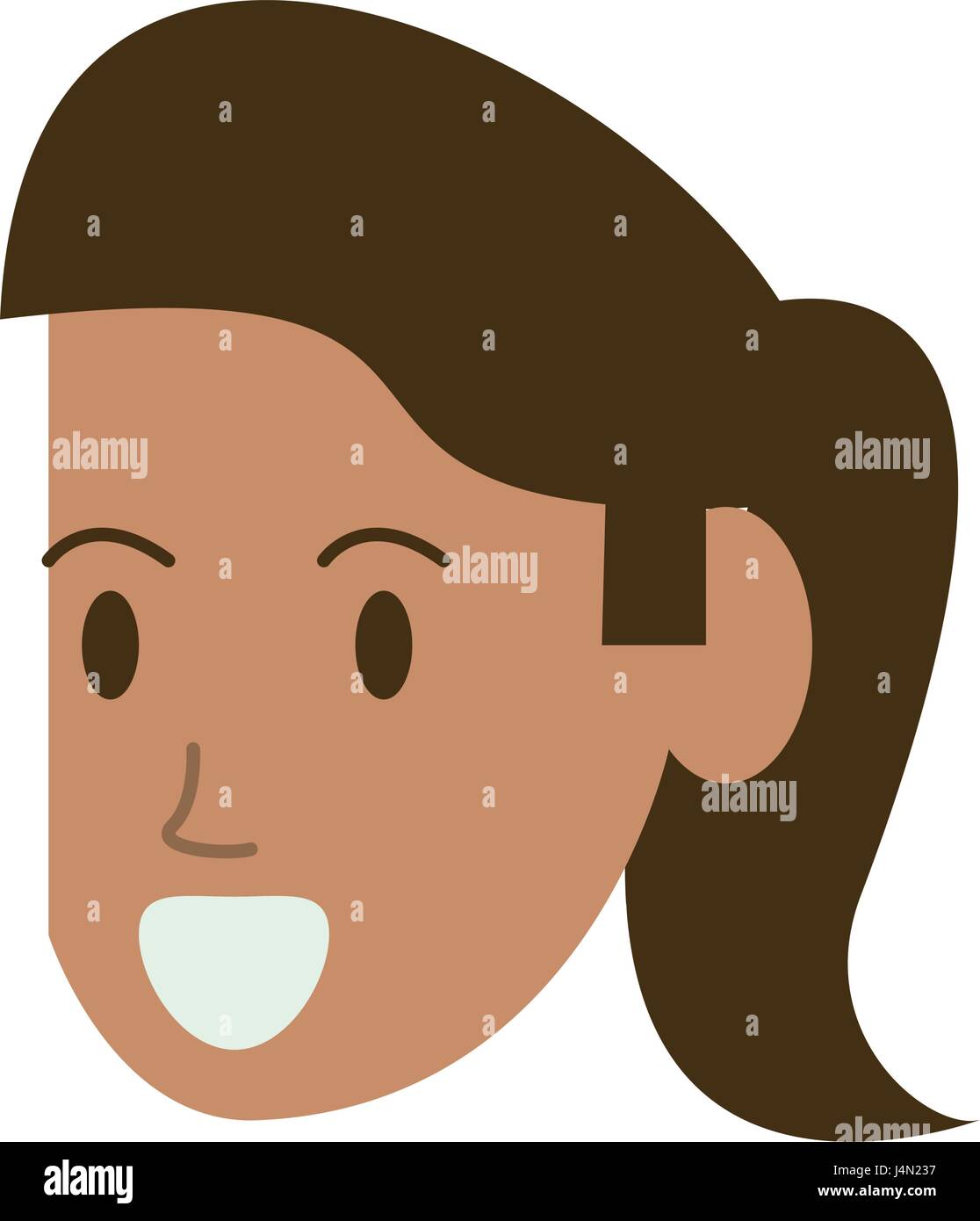 pretty happy woman icon image Stock Vector Image & Art - Alamy