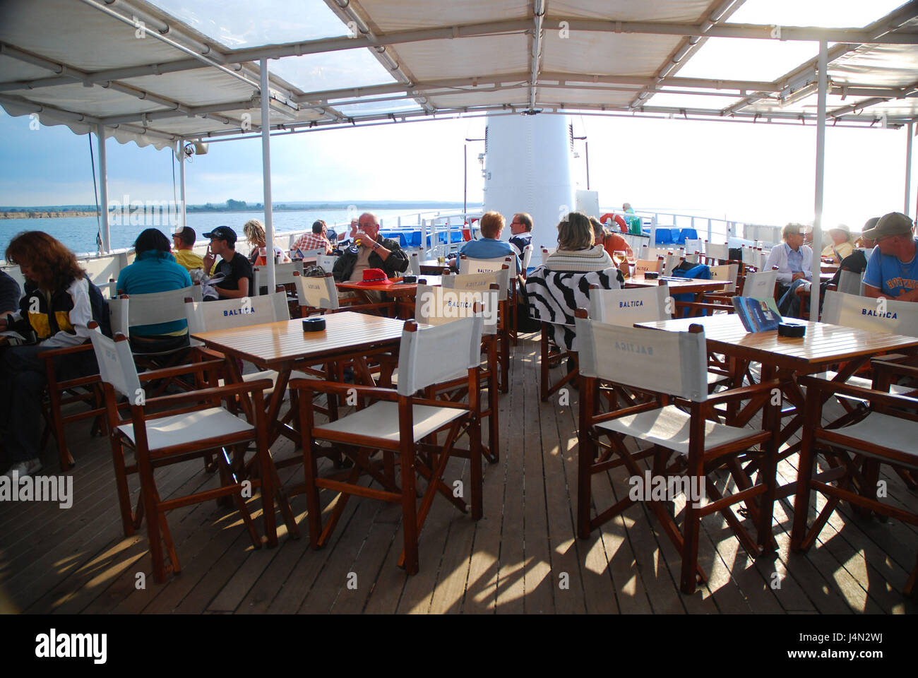 Germany, Mecklenburg-West Pomerania, the Baltic Sea, excursion boat ...