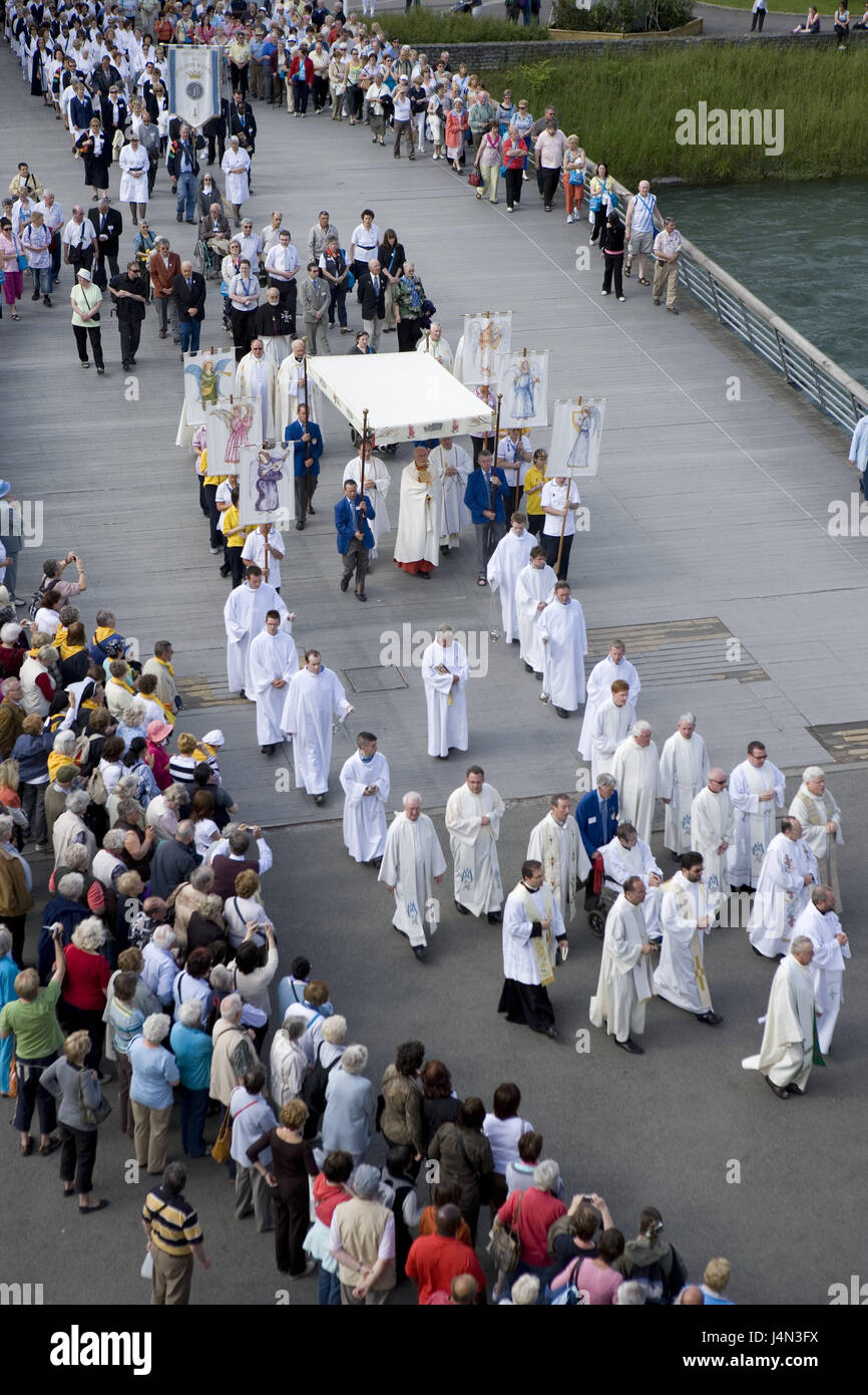 Lourdes procession hi-res stock photography and images - Alamy