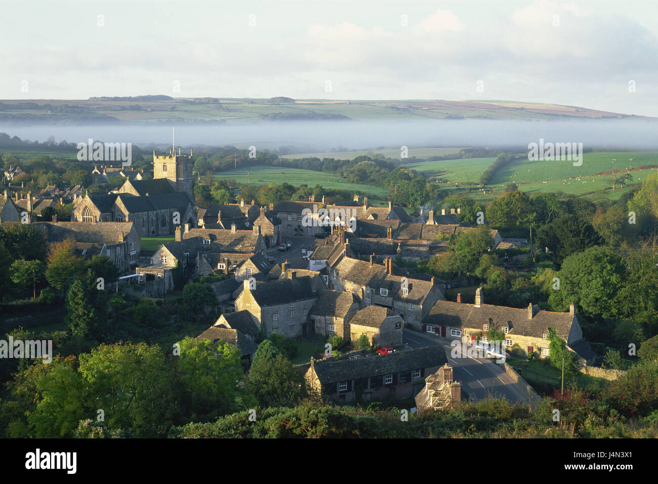 Corfe castle church hi-res stock photography and images - Alamy
