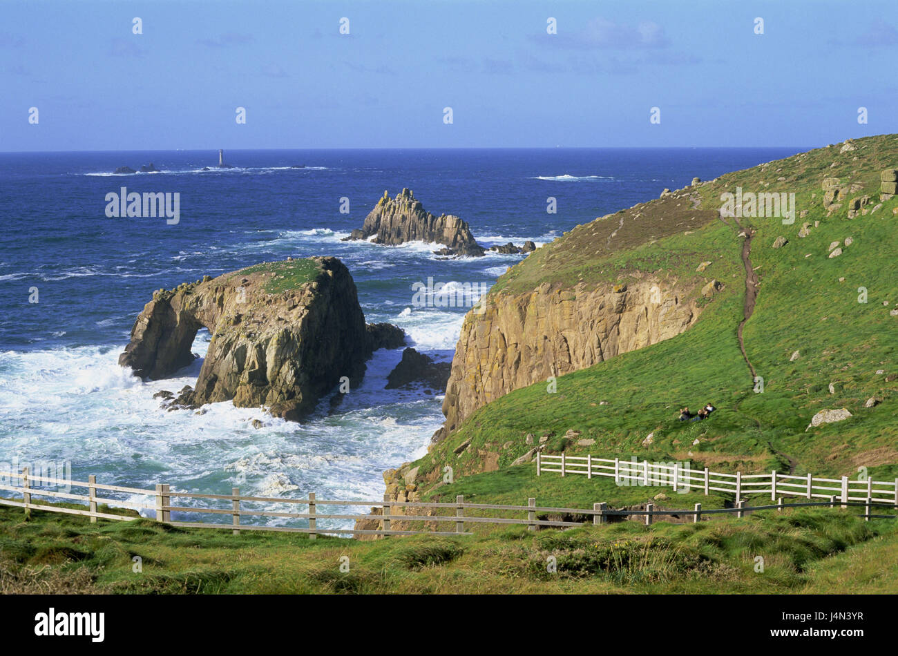 Great Britain, England, Cornwall, country, coastal scenery Stock Photo ...