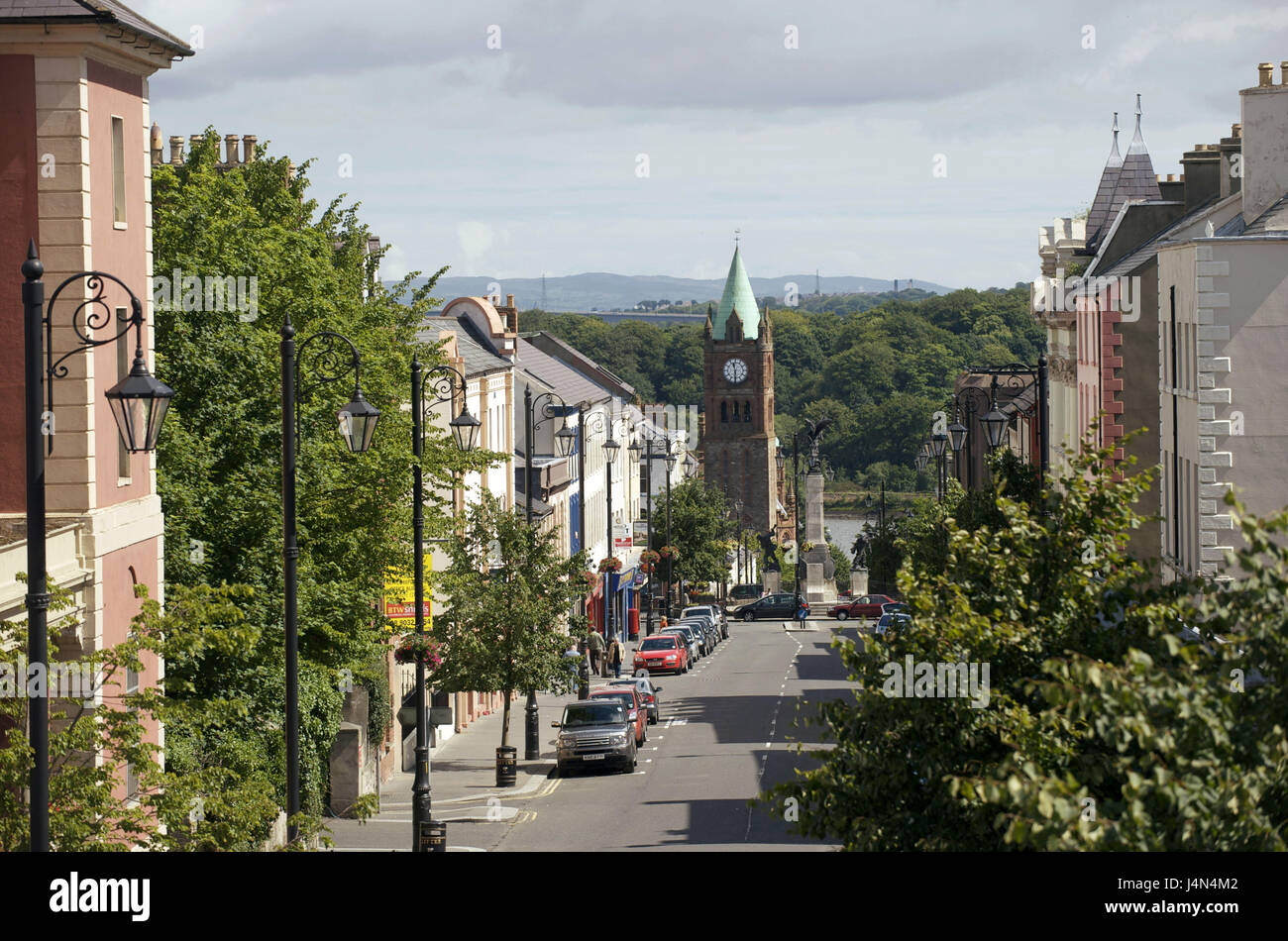 Northern Ireland, Ulster, county Derry, Derry, Guildhall Stock Photo ...