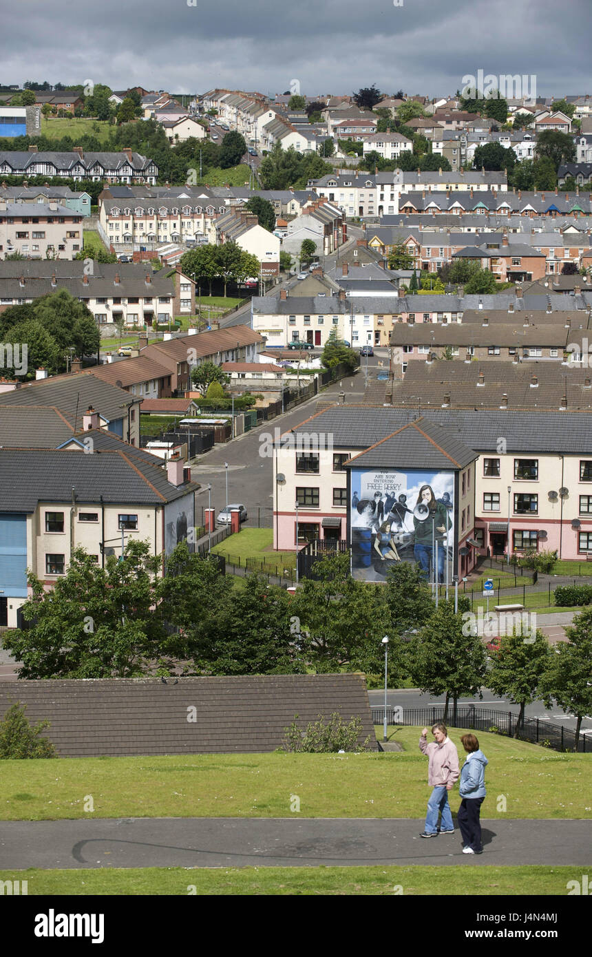 Northern Ireland, Ulster, county Derry, Derry, Bogside, Free Derry's ...