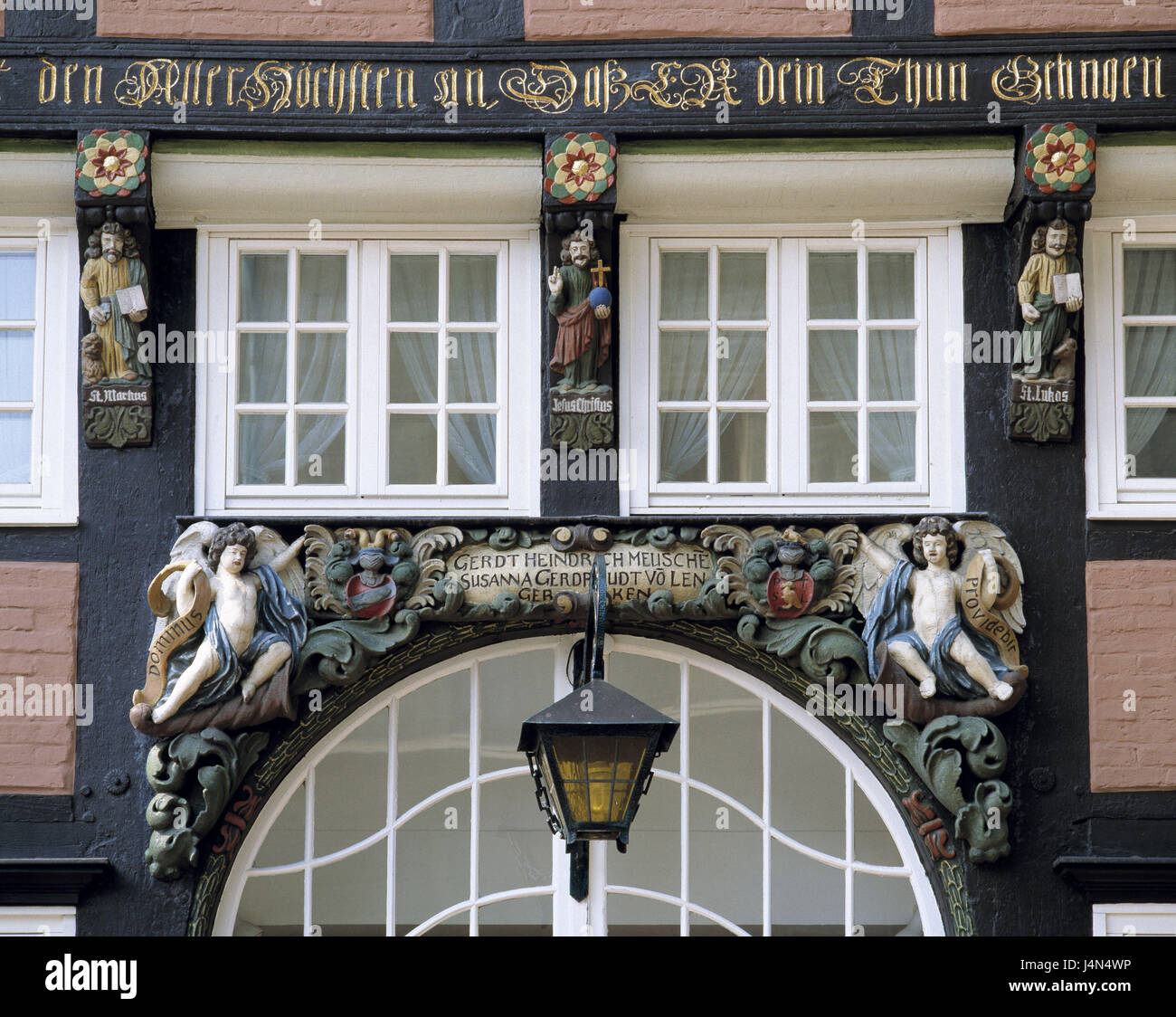 Germany, Osnabrück, hotel Valhalla, facade, detail Stock Photo - Alamy