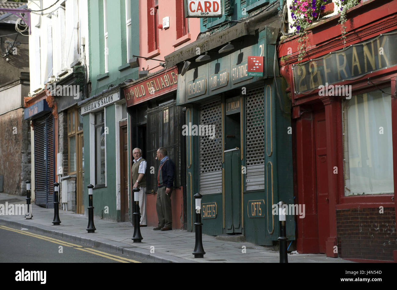 Ireland, Munster, Cork county, Cork, Shandon Street, houses Stock Photo ...