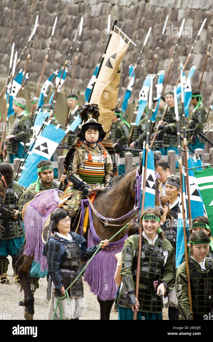Japan, Odawara, Castle festival, procession, spectator Stock Photo - Alamy