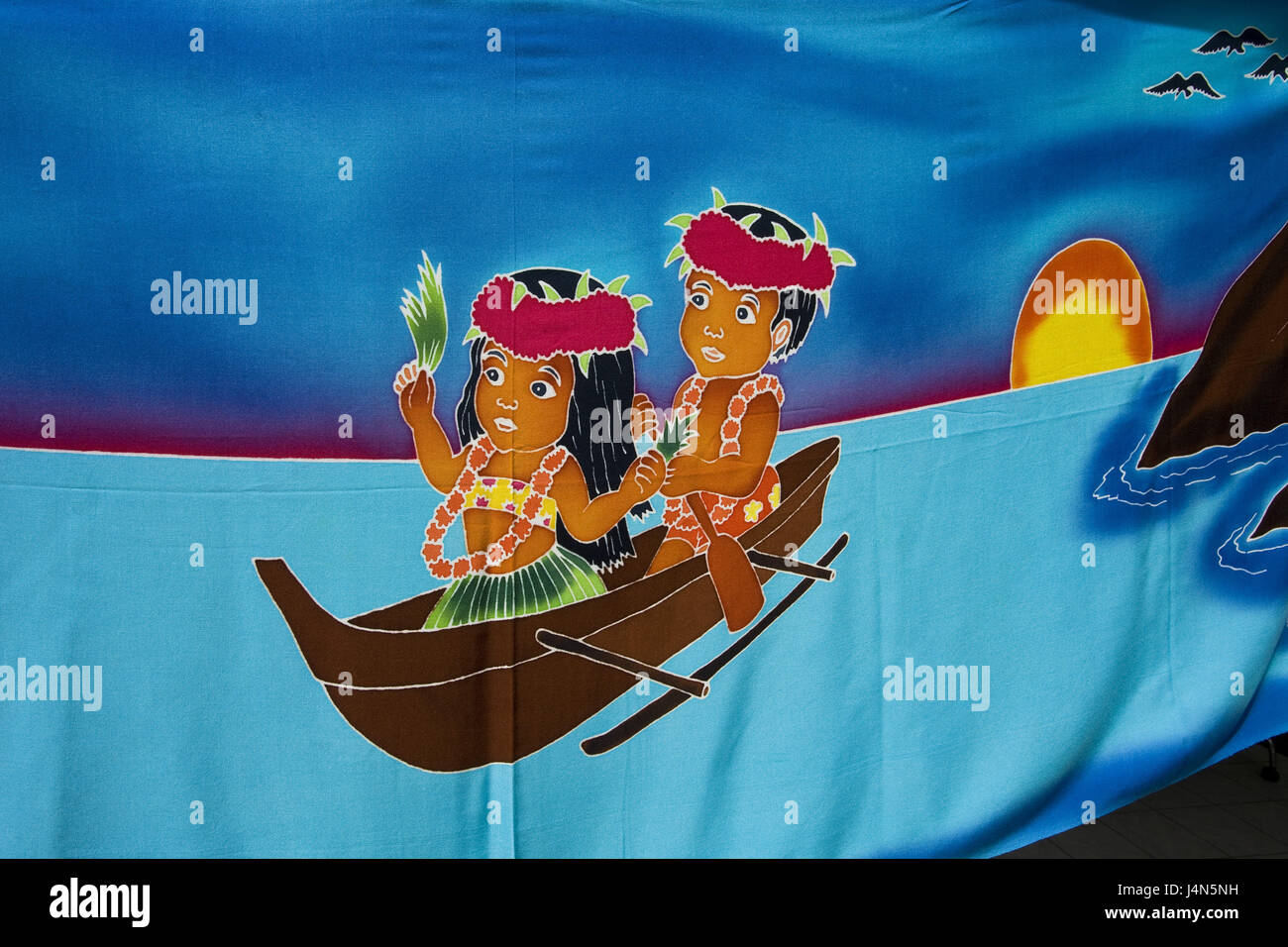 French Polynesia, Moorea, Pareo Stock Photo - Alamy