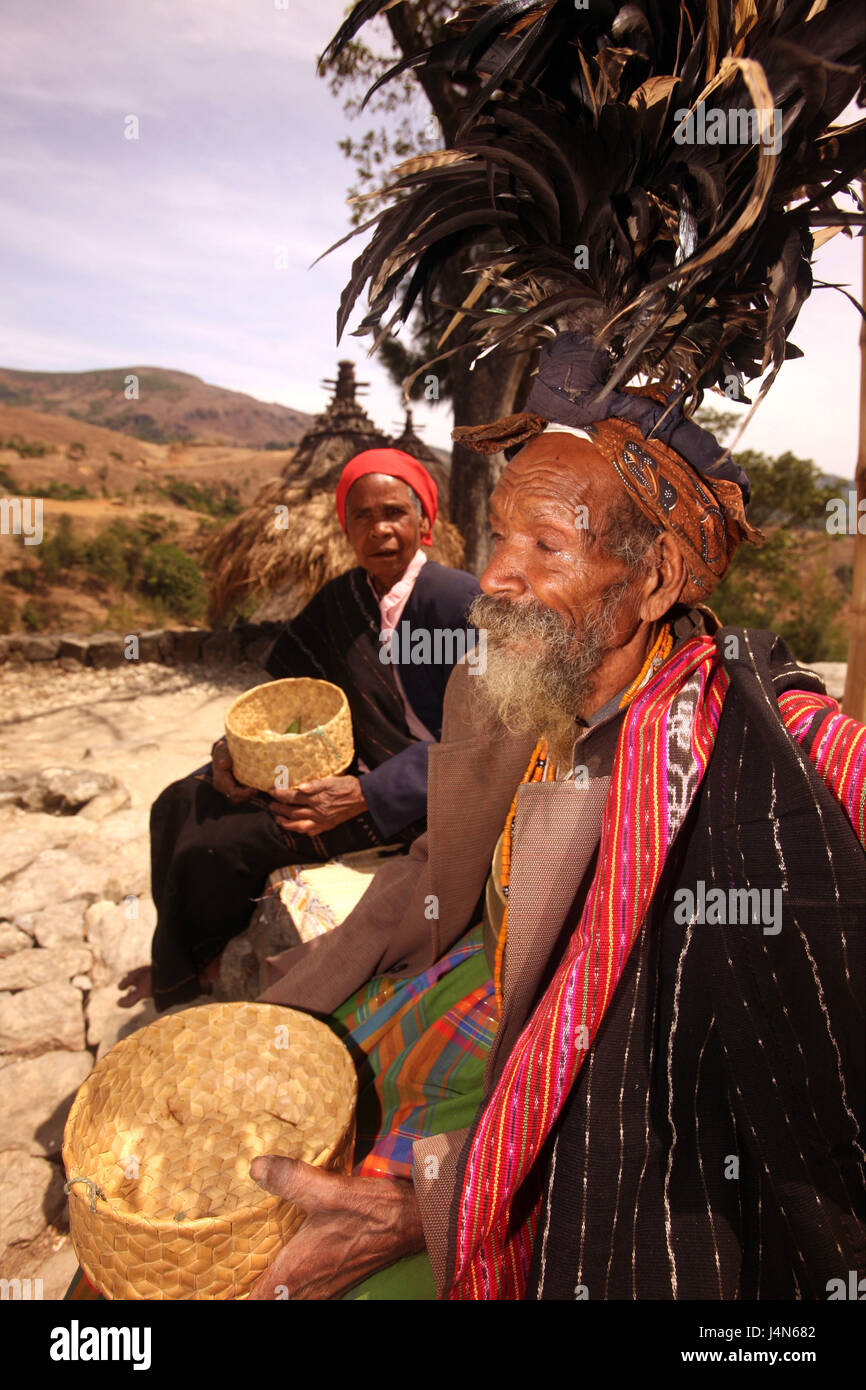 Democratic republic of Timor-Leste, poor bites, mountain region, straw ...