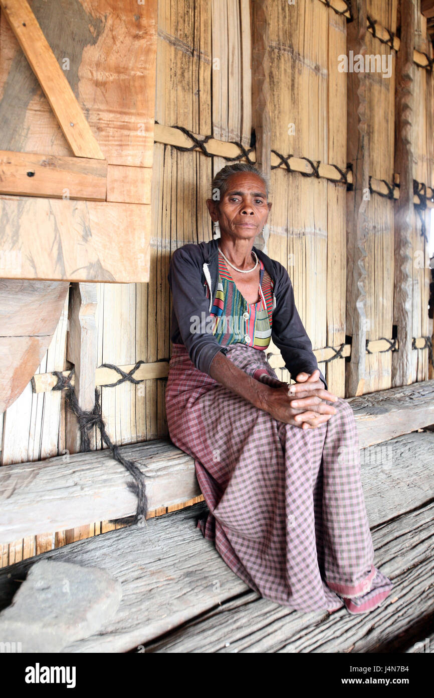 Democratic republic of Timor-Leste, poor bites, senior sits before ...