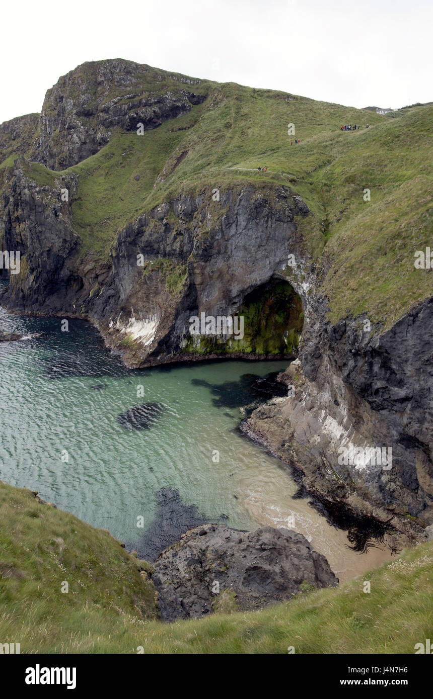 Northern Ireland, Ulster, Derry County, Antrim Coast, coastal scenery ...