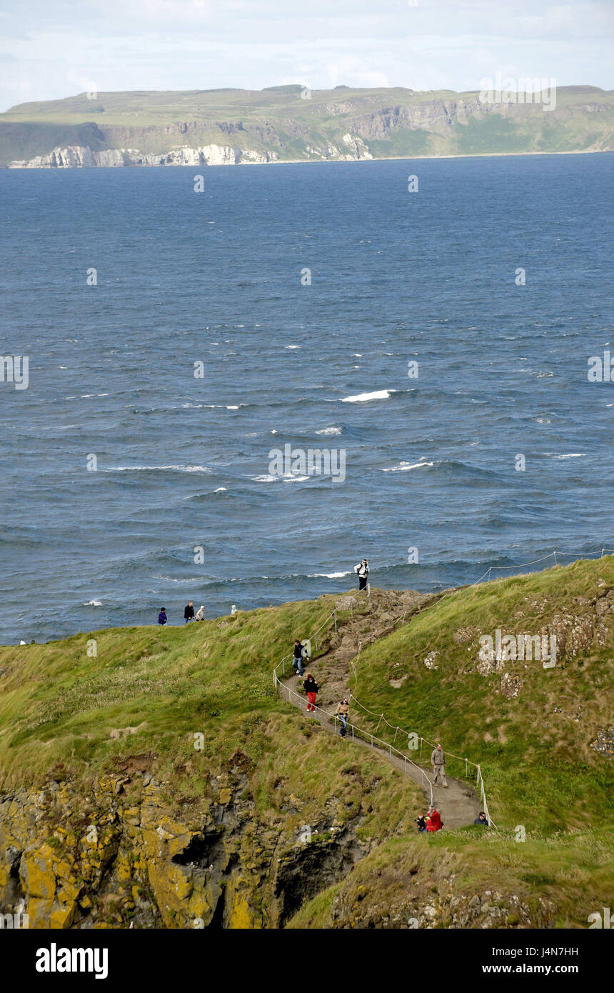 Northern Ireland, Ulster, Derry County, Antrim Coast, coastal scenery ...