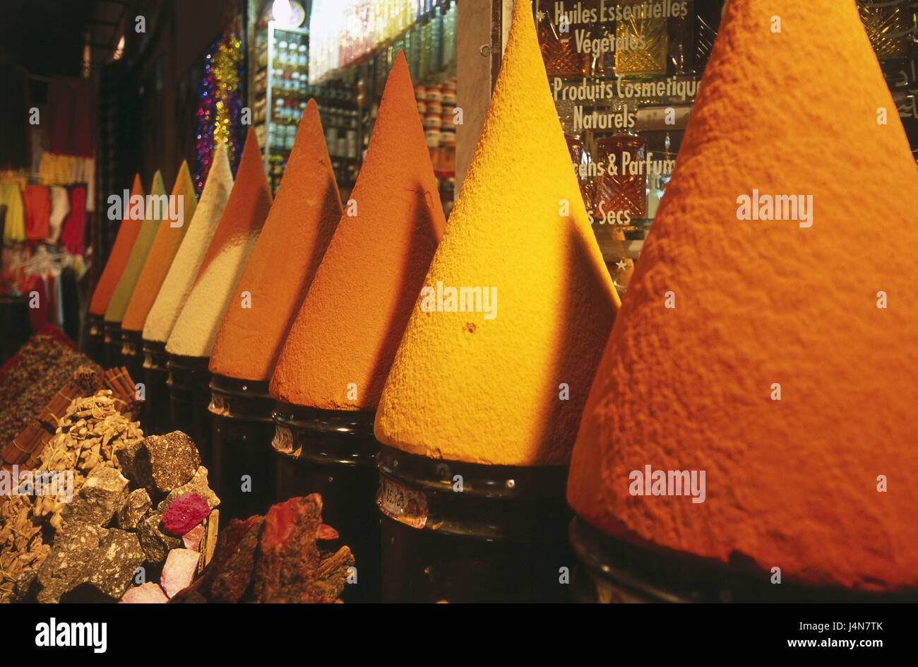 Morocco, Marrakech, spice market, sales, spices, bazaar, Souk, market ...