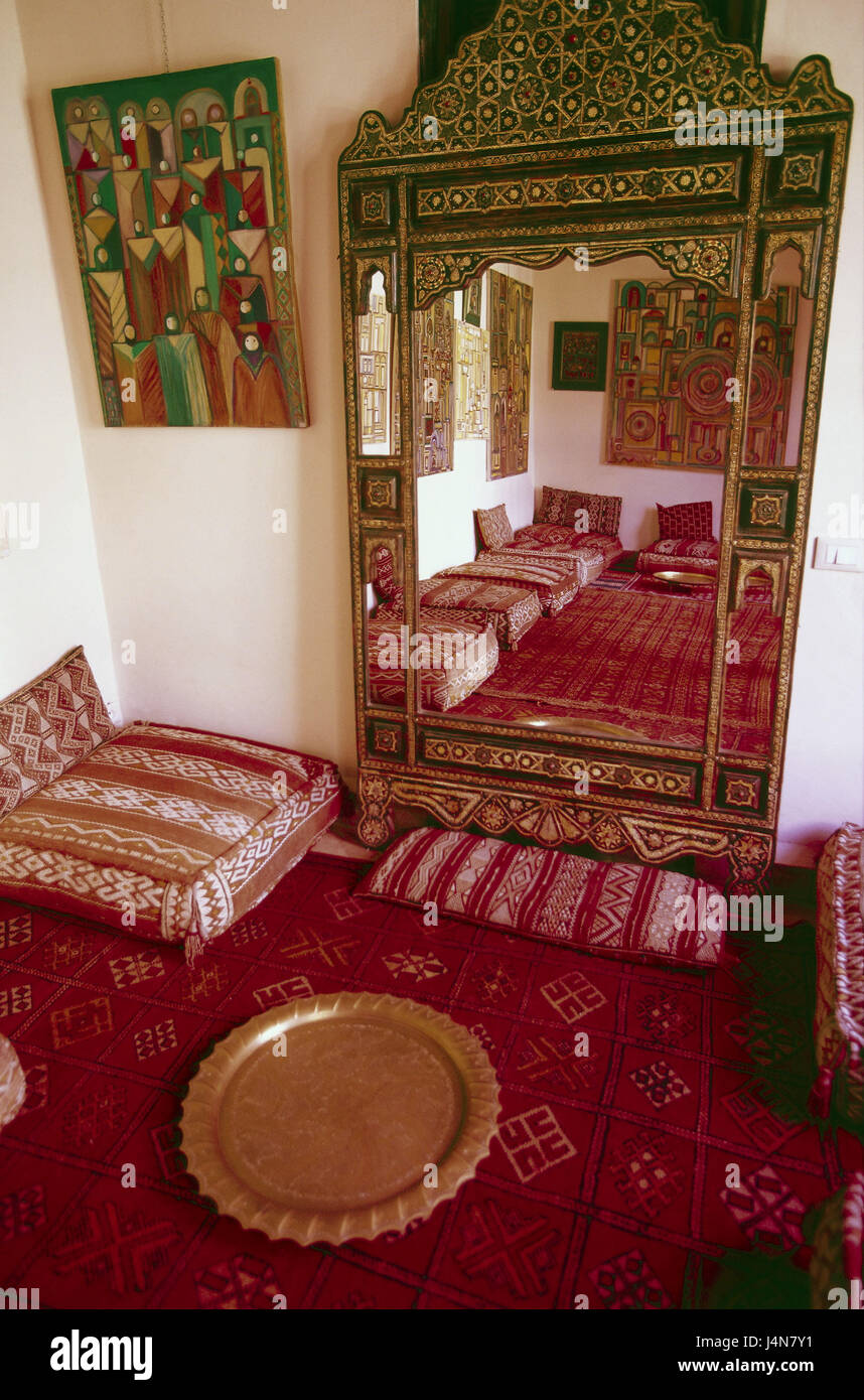 Morocco, Marrakech, teahouse, tea hall, centre, restaurant, bar ...