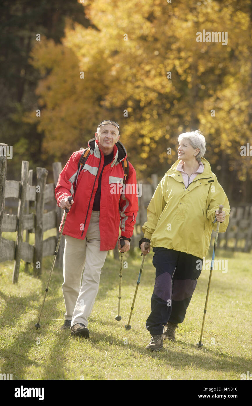 Senior citizen's couple, walking, floors, people, senior citizens ...