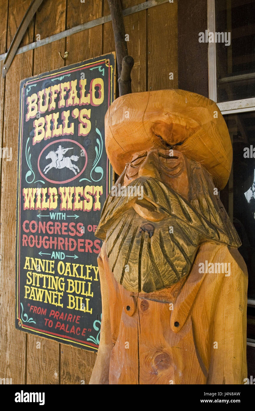 The USA, Arizona, stand-in Eagle, wooden house, facade, wooden ...
